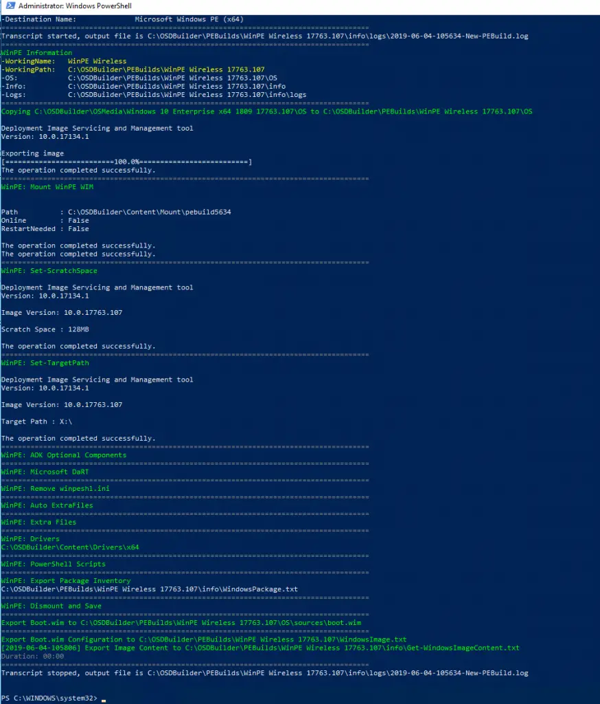 Enable Full MDT WiFi Support in WinPE for Dell Systems with OSDBuilder - Brooks Peppin's Blog