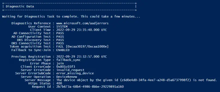 How to Fix Hybrid Azure AD Join Error 0x801c005b: error_computer ...
